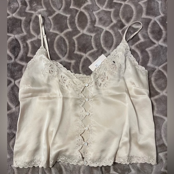 Doen | Tops | New Doen Elise Silk Tank Camo Cream Small | Poshmark